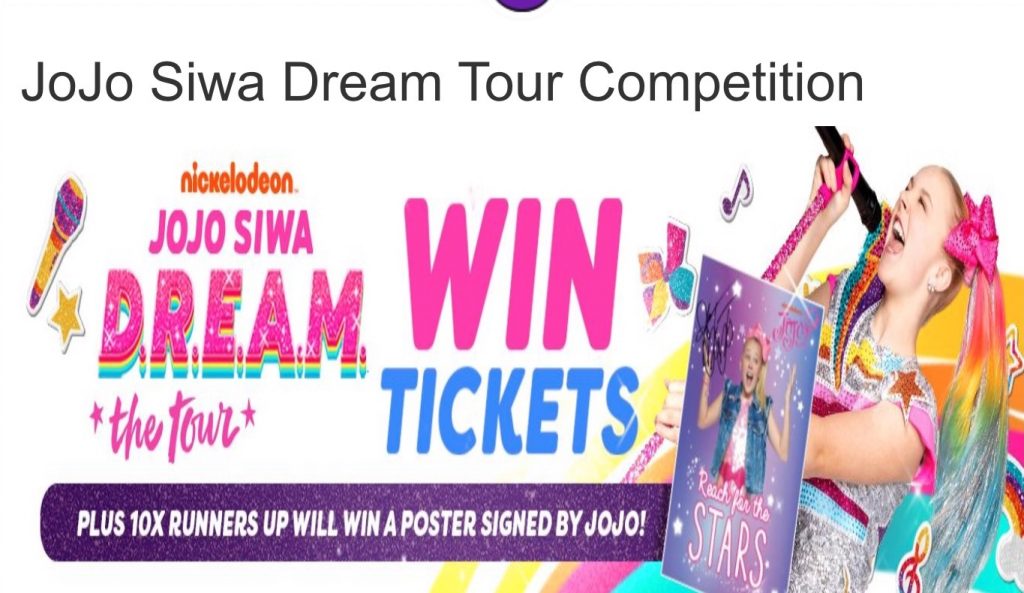 Nickelodeon JoJo Siwa Dream Tour Competition: Win family passes to the ...