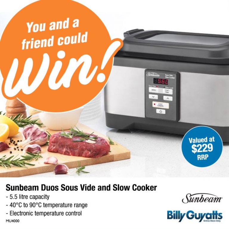 Billy Guyatts April 2020 Competition: Win a pair of Sunbeam Duos Sous ...