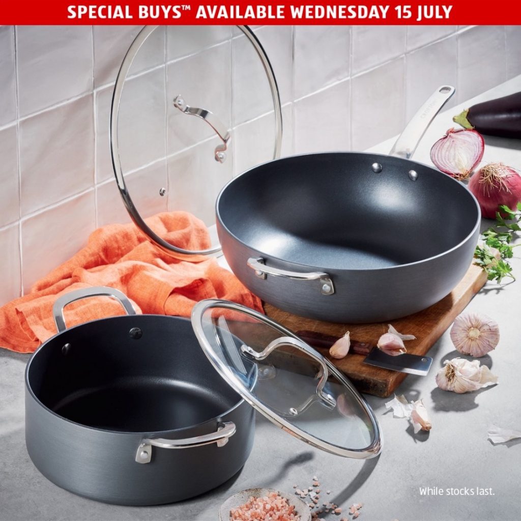 ALDI Competition: Win premium Hard Anodised cookware pack