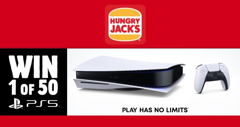 Hungry Jacks PS5 Promotion: Win 1 of 50 Playstation 5 at hjps5.com.au
