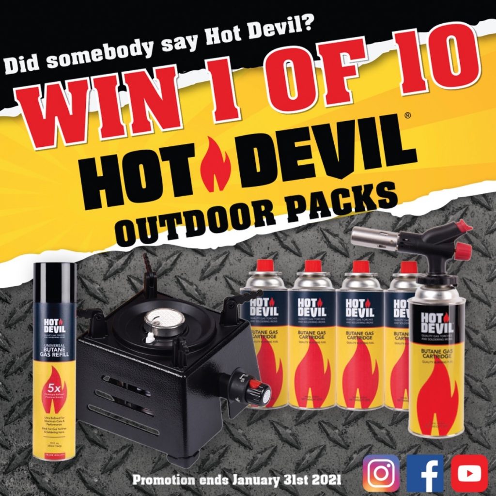 Hot Devil Competition: Win 1 of 10 Hot Devil Outdoor Packs
