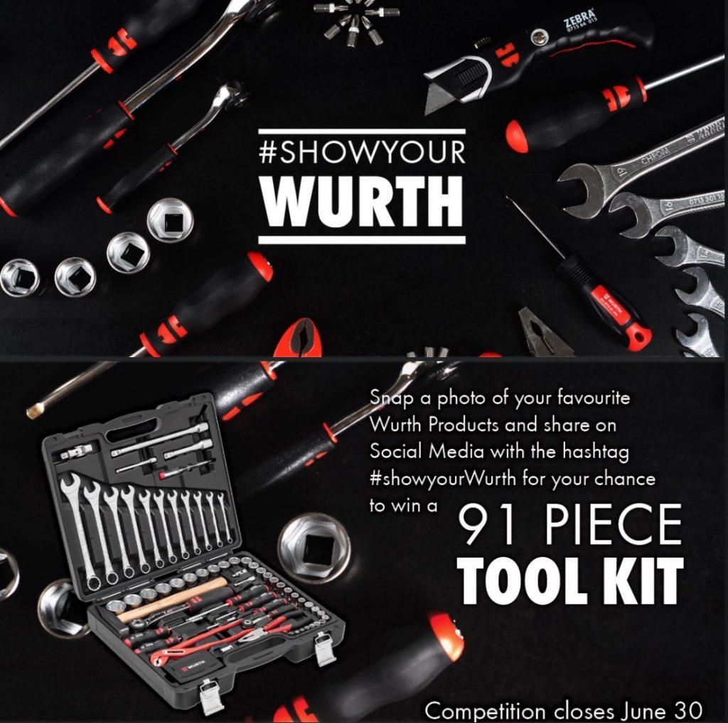 Win a 91 piece tool kit from Wurth
