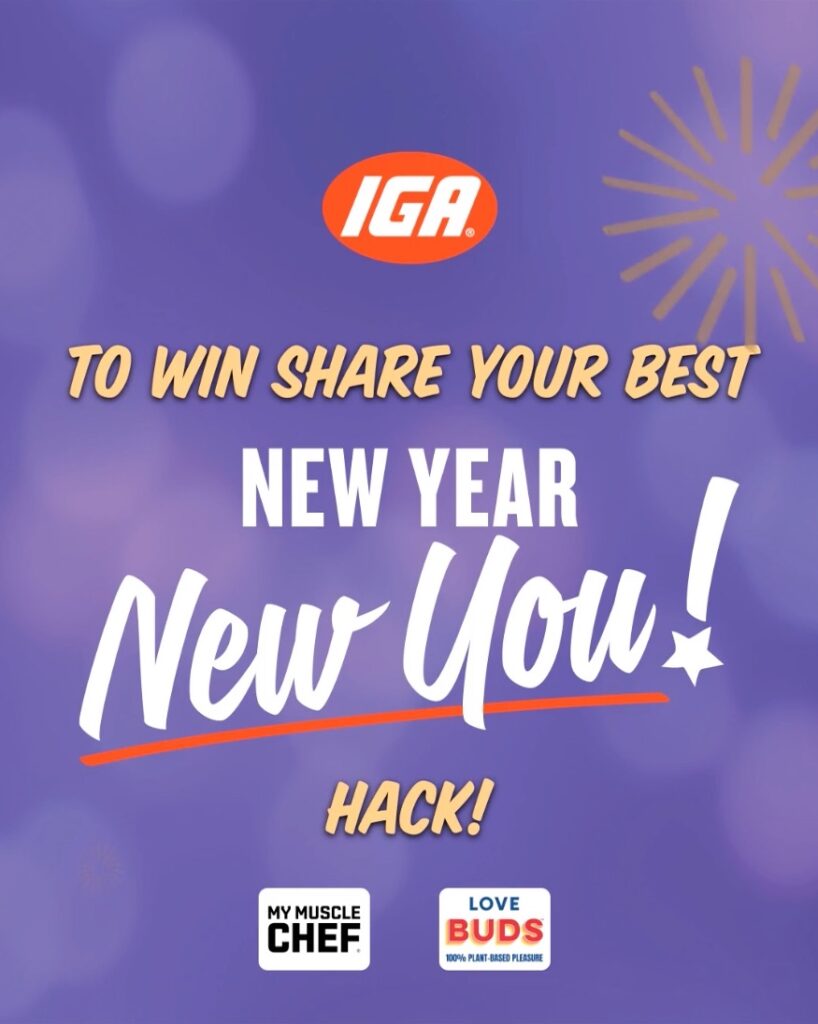 IGA New Year New You Competition 2022: Win 1 of 3 $100 IGA Gift Cards