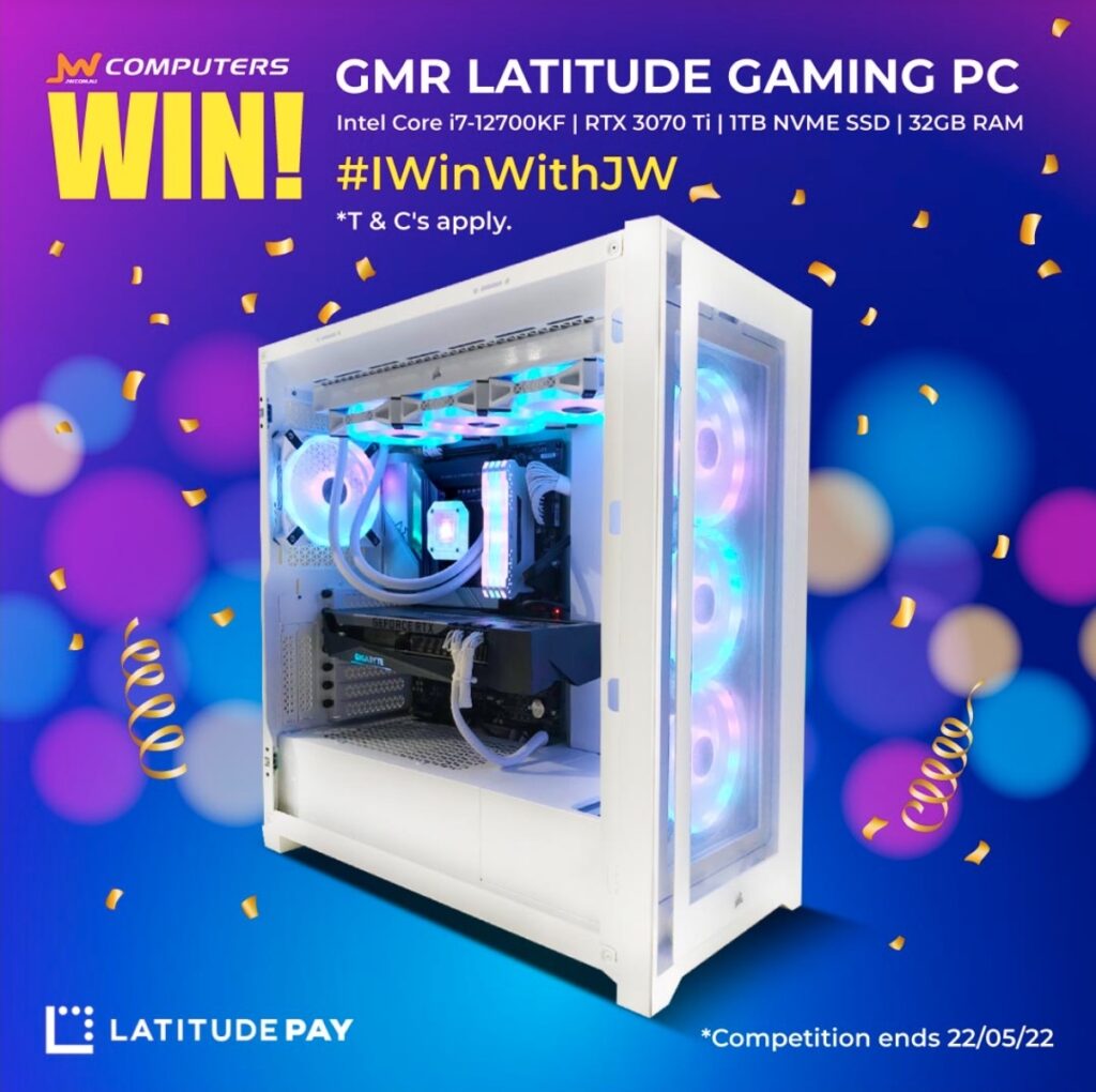 JW Computers Competition: Win a GMR Latitude Gaming PC
