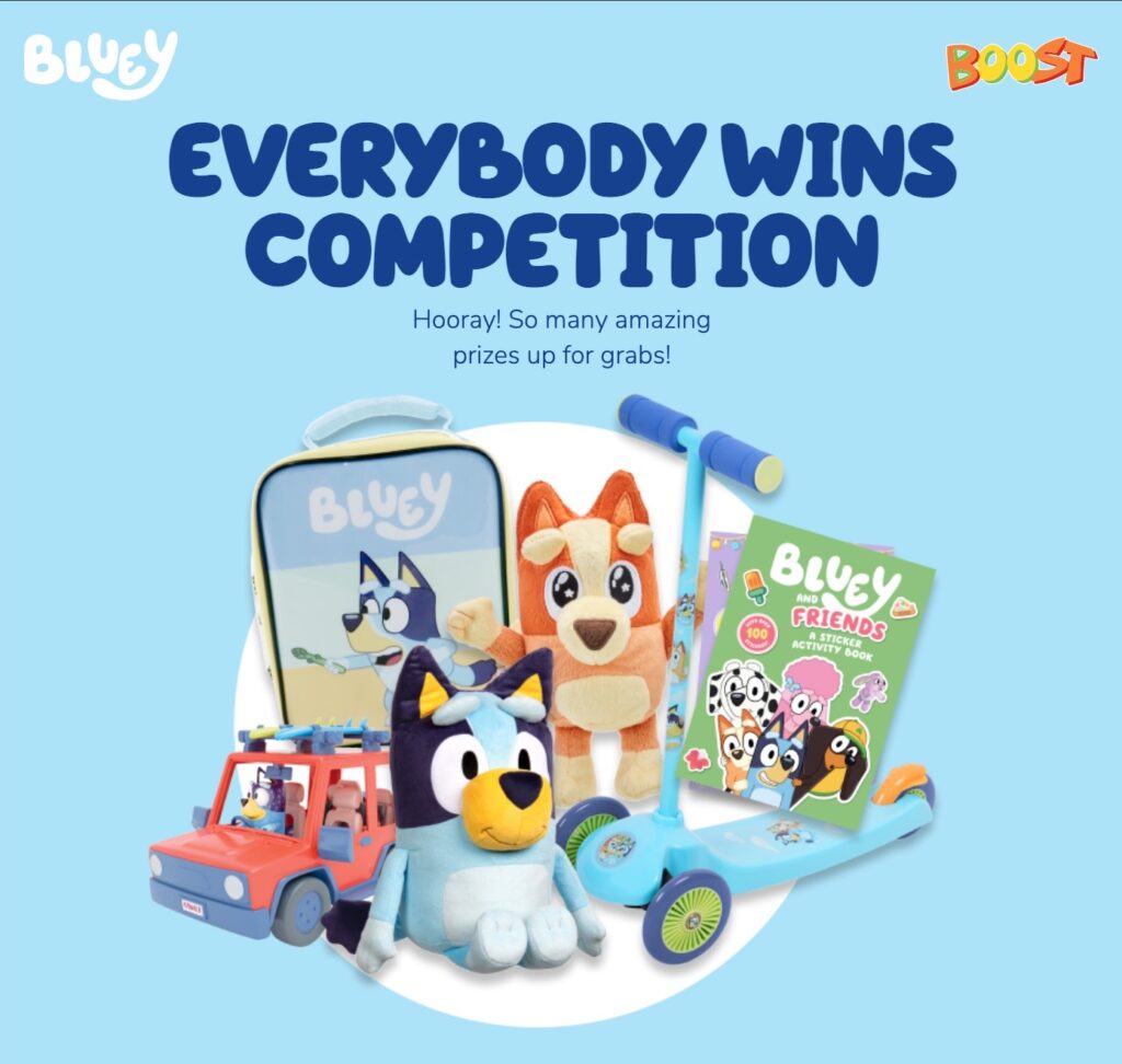 Boost Juice Bluey Competition: Enter your Bluey Cups Code and win ...