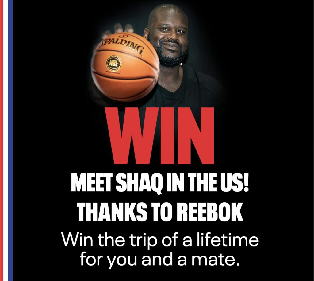 NBL Shaq Competition: Win a trip to meet Shaq in the US thanks to Reebok