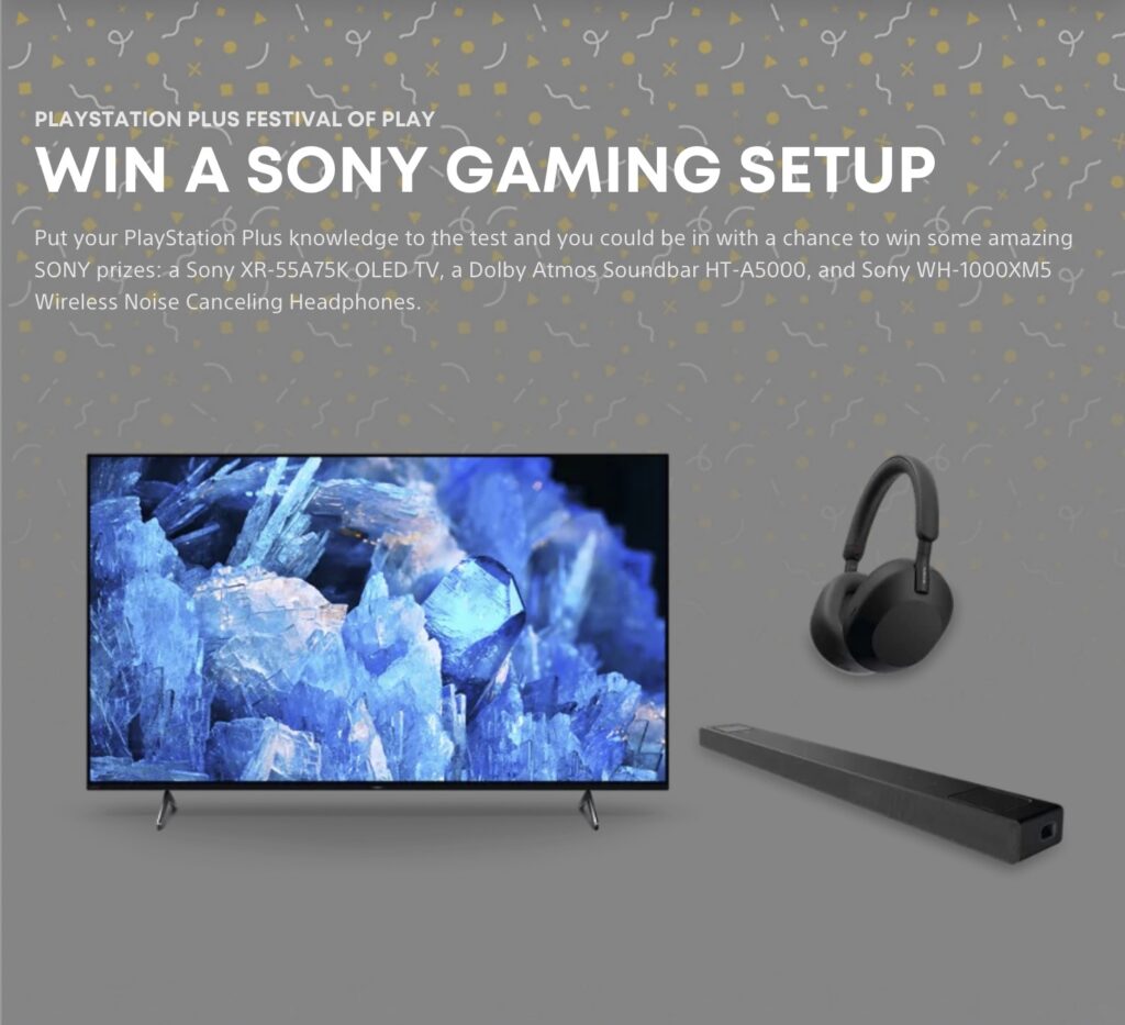 PlayStation Plus Festival of Play Competition: Win a Sony Gaming setup ...