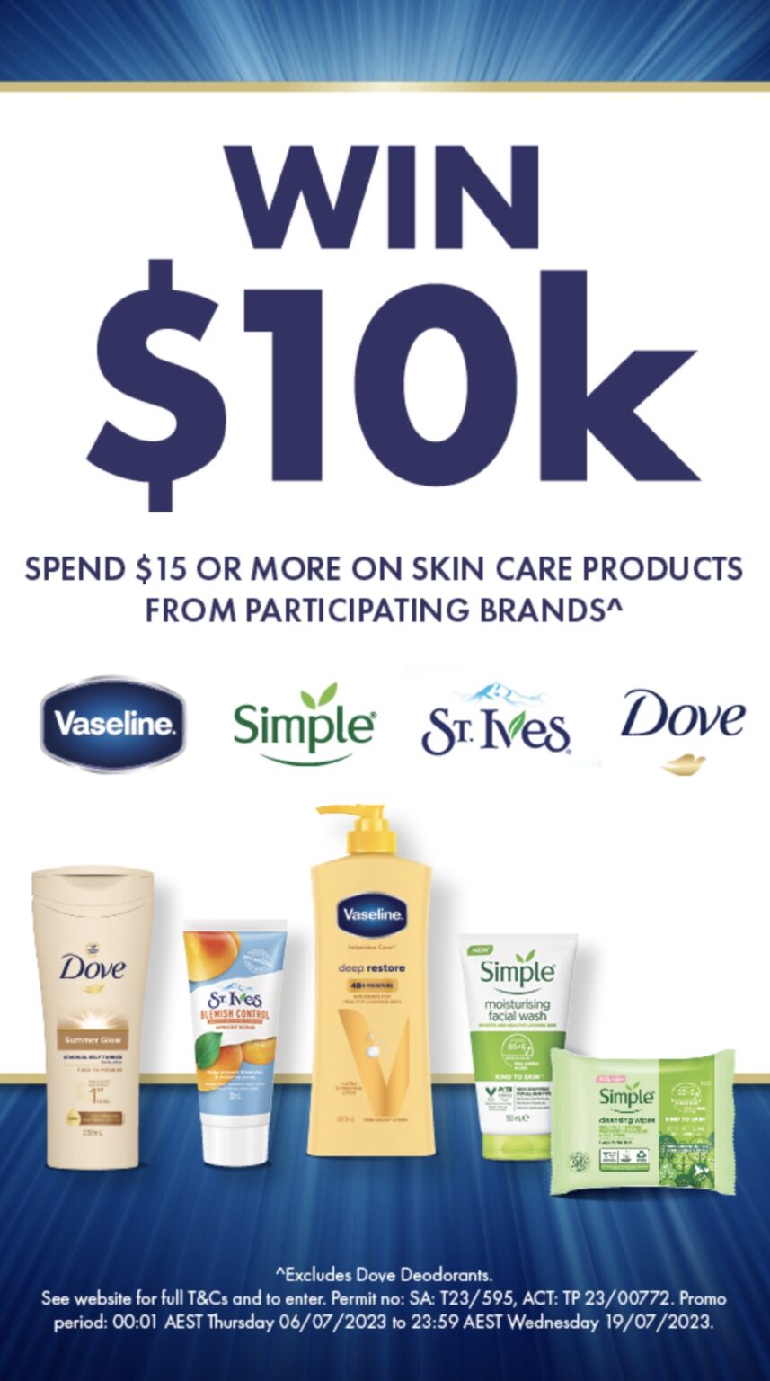 Chemist Warehouse Unilever Competition: Win $10,000 cash