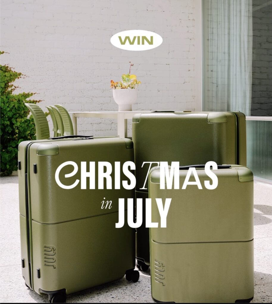 Christmas in July Competition: Win a classic July Family Luggage Set of ...