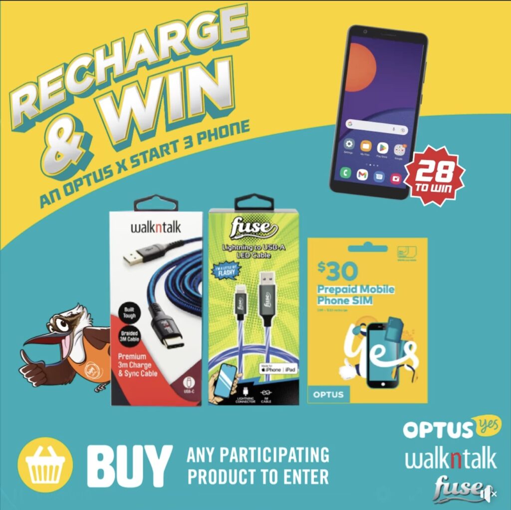 Enjoy Local Stores Recharge & Win Competition: Win 1 of 28 Optus X ...