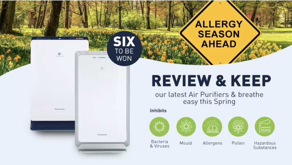 Panasonic Competition: Win 1 of 6 Panasonic nanoe X Air Purifiers
