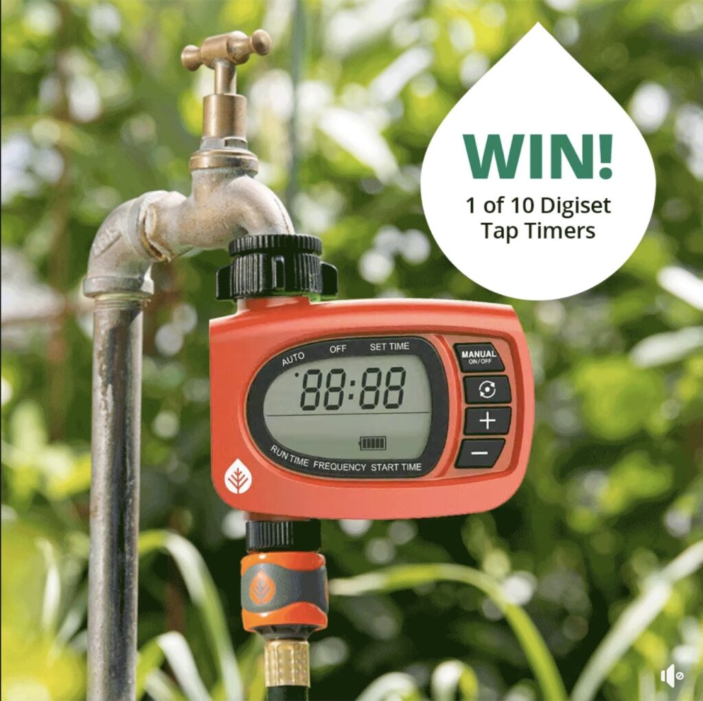 Pope Giveaway: Win 1 of 10 Digiset Tap Timers for your garden