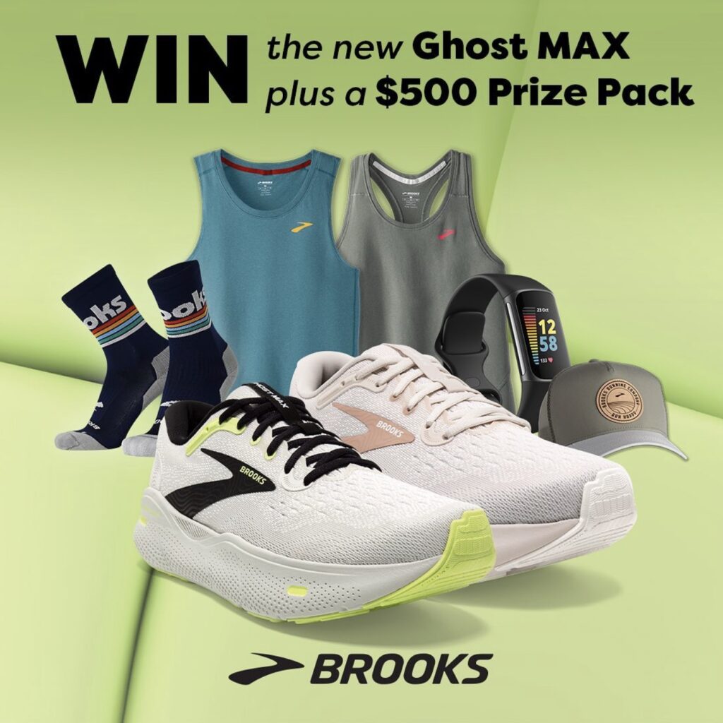 Brooks Running Competition: Win 1 of 5 $500 prize packs + the new Ghost MAX
