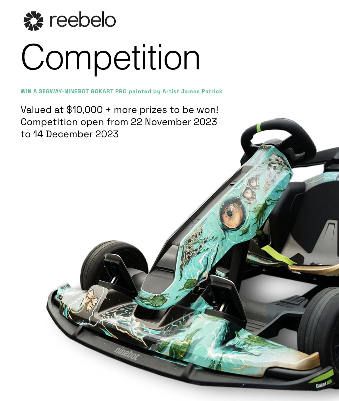Reebelo Go-Kart Competition: Win a custom Ninebot Go-Kart Pro valued at ...