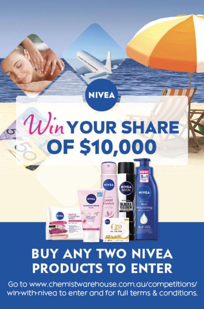 Chemist Warehouse Nivea Competition 2024: Win your share of $10,000