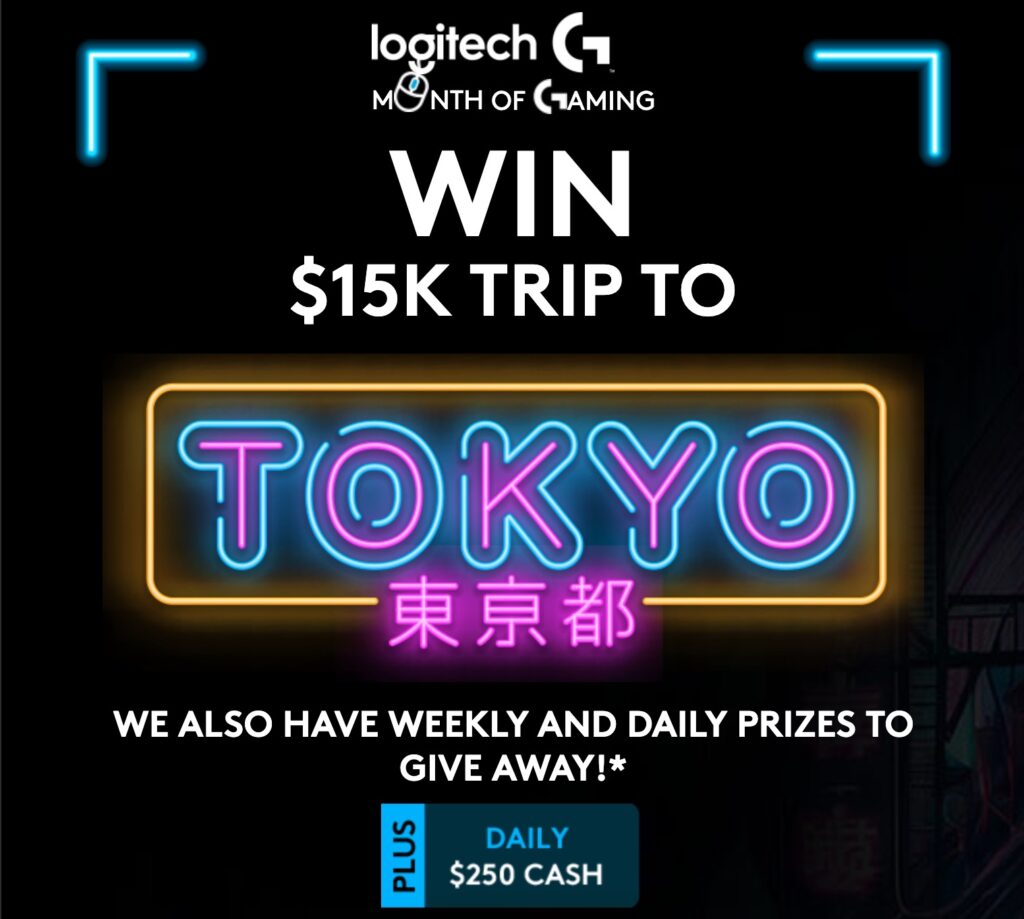 Logitech Month of Gaming Competition: Win a $15,000 trip to Tokyo