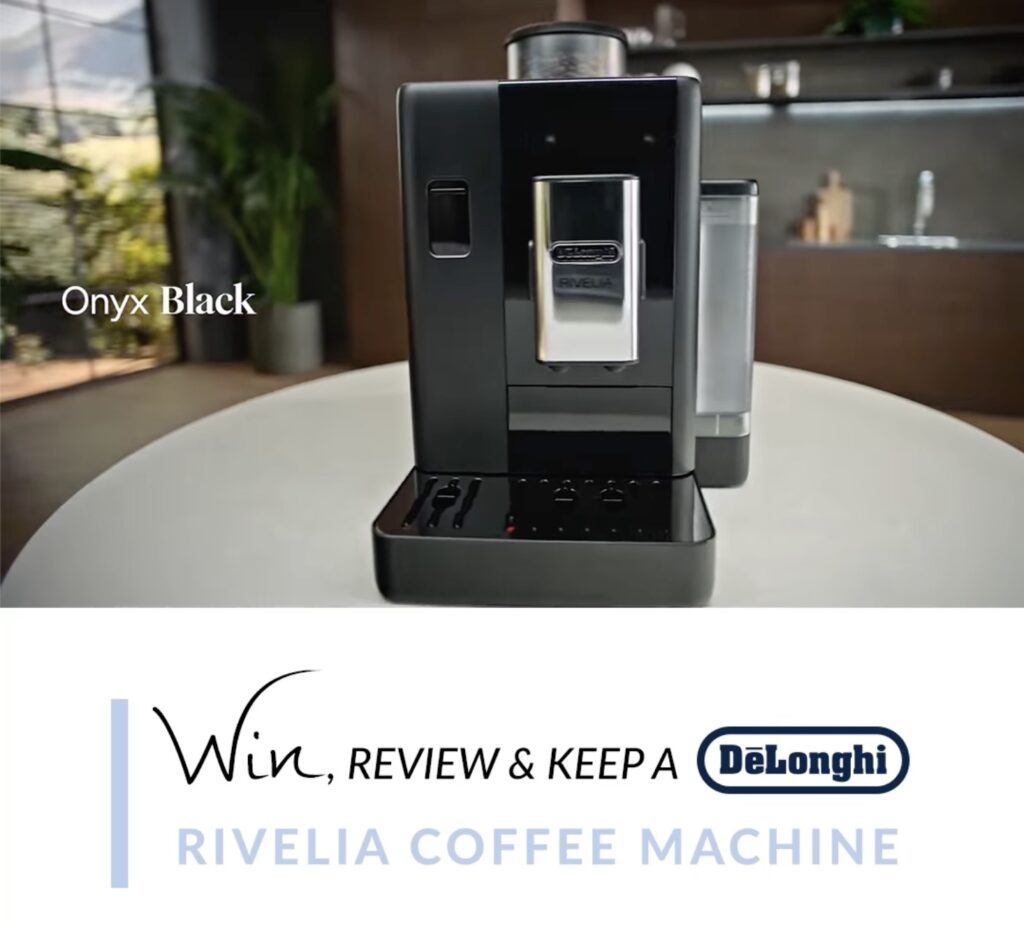 Win 1 of 3 colours of new De’Longhi Rivelia Coffee Machine