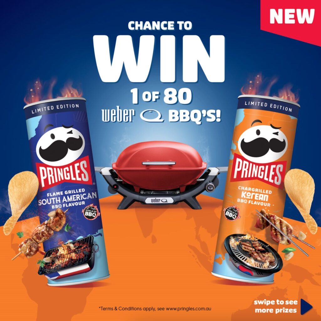 Pringles BBQ Promotion 2024: Win 1 of 80 Weber BBQ's and more