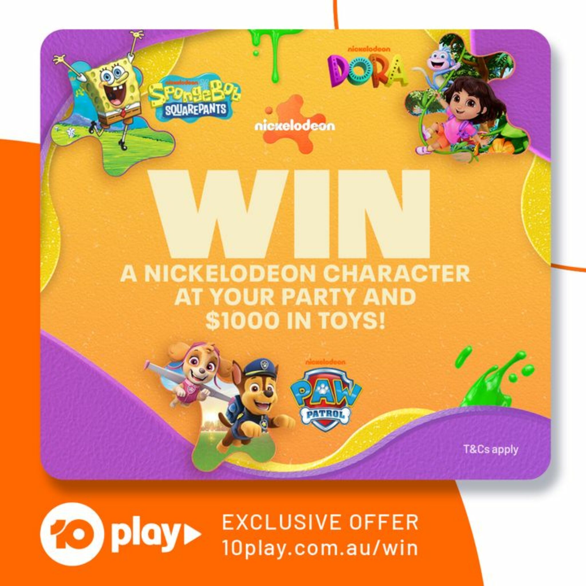 Network 10 Nickelodeon Contest: Win a visit from a Nickelodeon ...